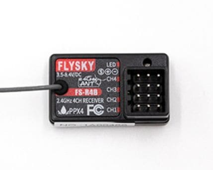 FLYFS-R4B Flysky 2.4Ghz 4 Channel Receiver w/ ANT (external antenna)